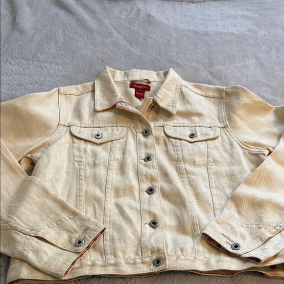 Sundance | Jackets & Coats | Sundance Cream Denim Jacket | Poshmark